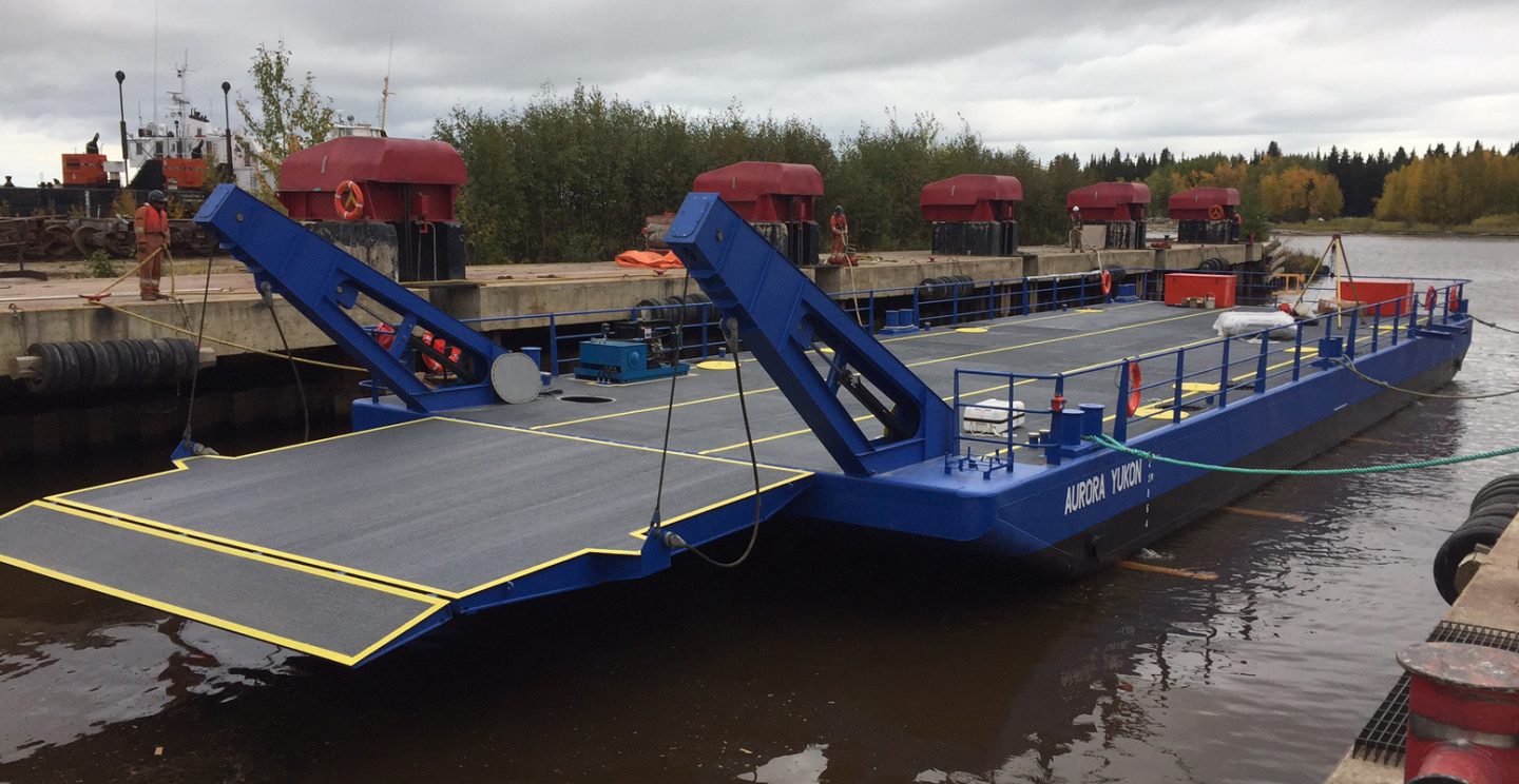 Unique Barge-Ferry Designed by Robert Allan Ltd. Delivered by Waiward ...