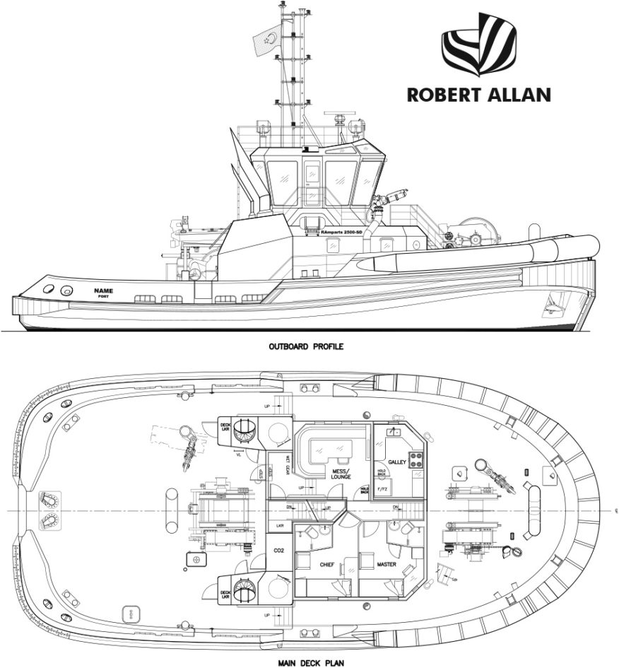 RMK MARINE Delivers Two of Robert Allan Ltd.’s RAmparts 2500-SD Tugs to ...